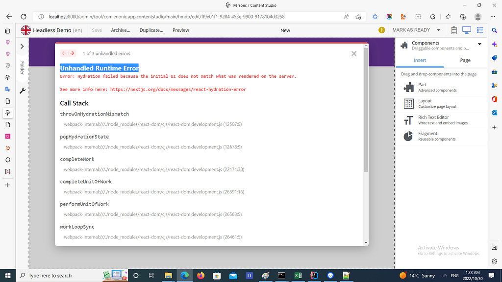 Error in create part in next.js demo - Bugs - Enonic Discuss